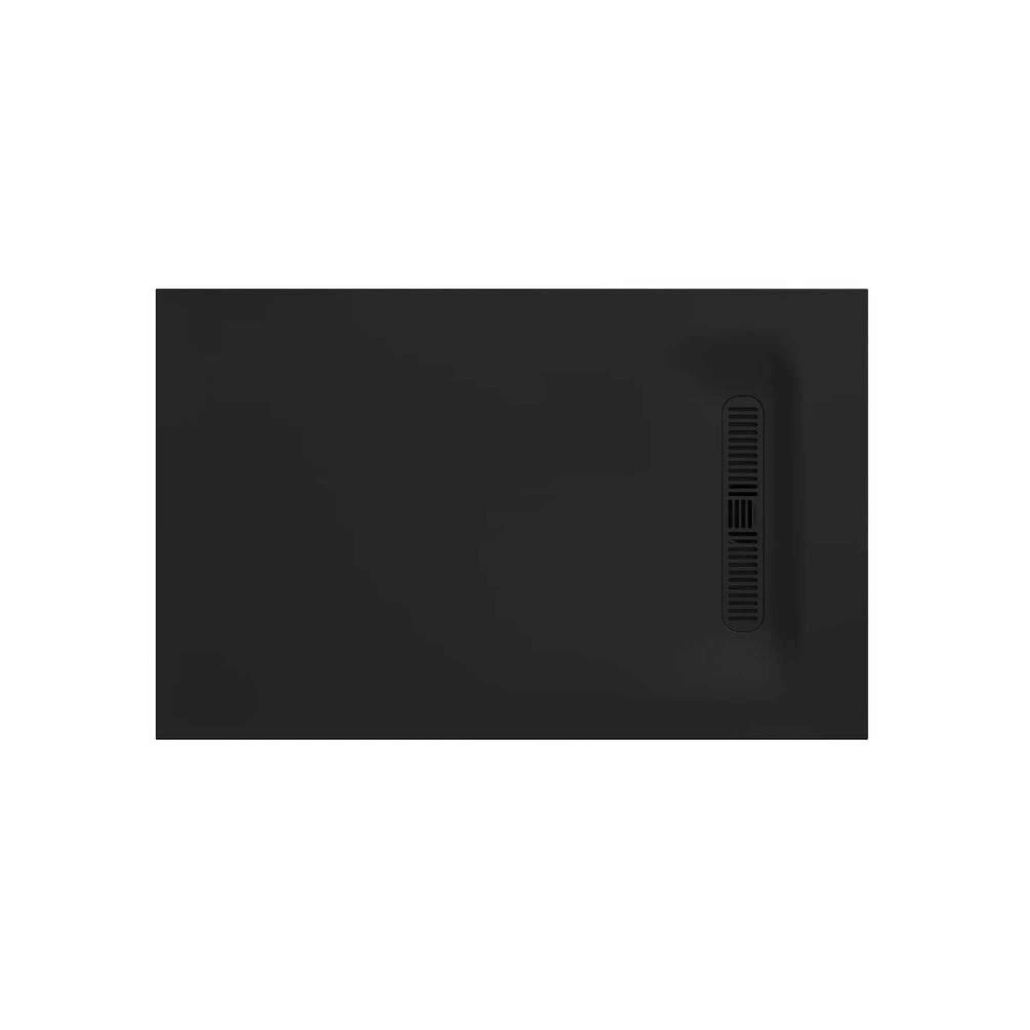 Crosswater Vito 1400mm x 800mm Matt Black Rectangular Dolomite Shower Tray